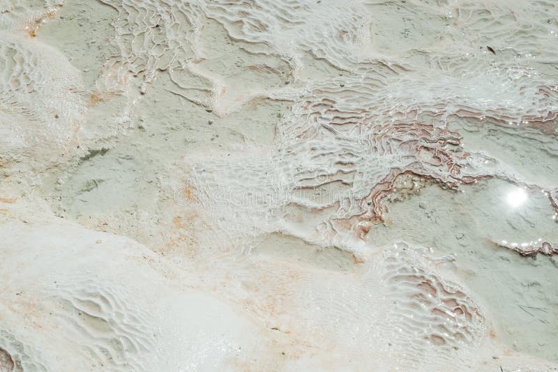 Pamukkale, Natural Pool with Blue Water, Turkey Stock Image - Image of ...