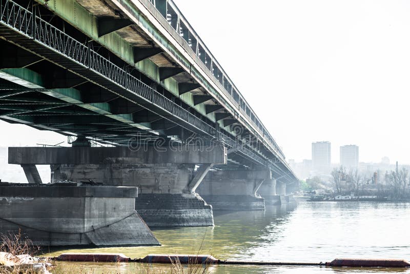 Pancevacki Most - Belgrade Serbia Stock Image - Image of river, danube ...