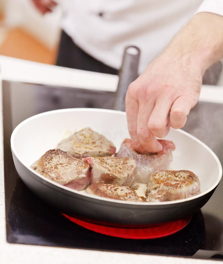Pan stock image. Image of lunch, chopped, closeup, preparation - 25239255