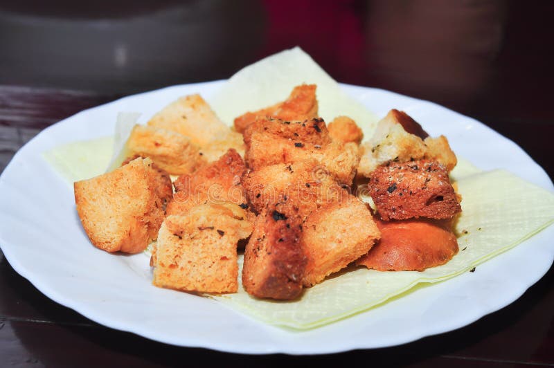 Pan asado foto de archivo. Imagen de hermoso, placa, detalles - 83754398