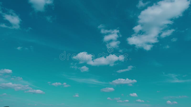 Azure Sky or Sky Blue Beautiful White Spring Clouds. Blue Sky ...