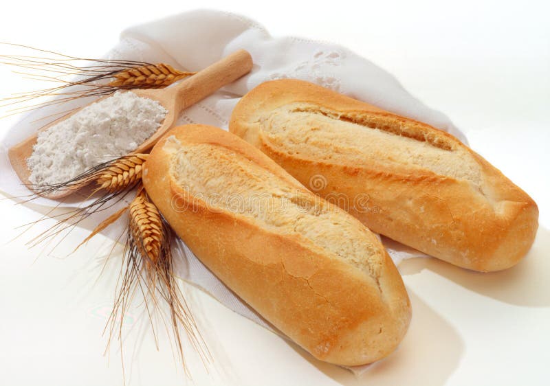 Pan, baguette foto de archivo. Imagen de cuchara, entero - 24596240
