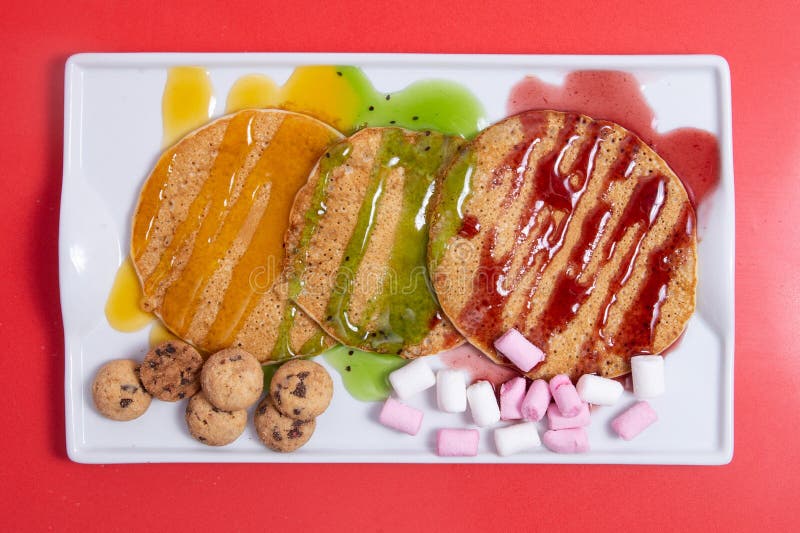 Pan cakes stock photo. Image of raspberry, dessert, pancake - 271916058