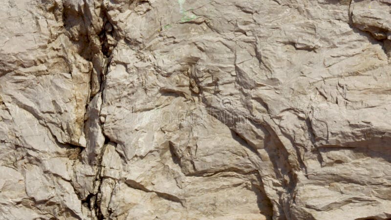 Pan Camera of Solid Rock Close-up. Structure and Texture of the Stone ...