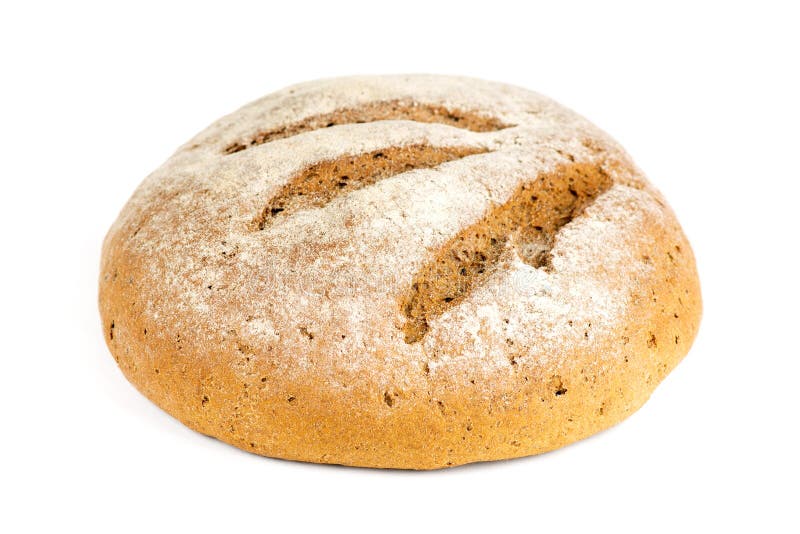 Pan Cocido Fresco En Blanco Foto de archivo - Imagen de grano, harina ...