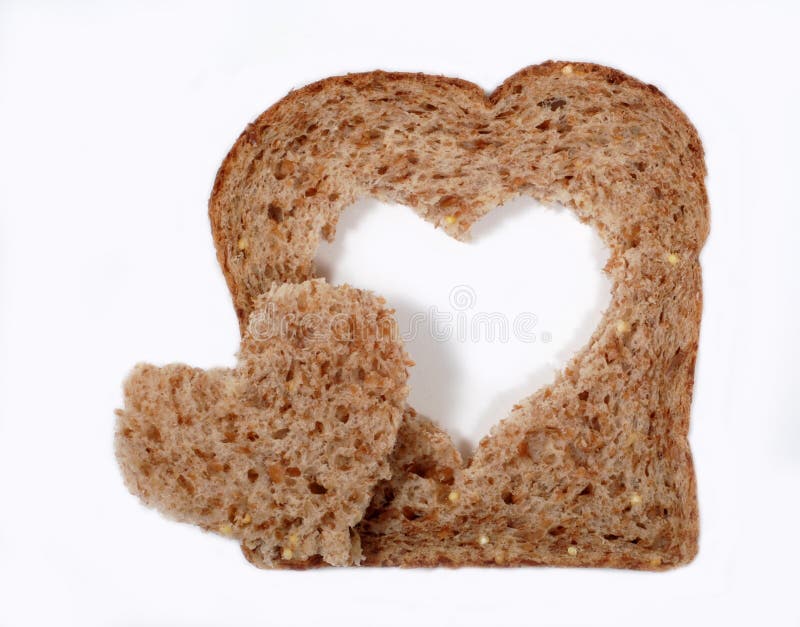 Pan De La Forma Del Corazón Imagen de archivo - Imagen de amor ...