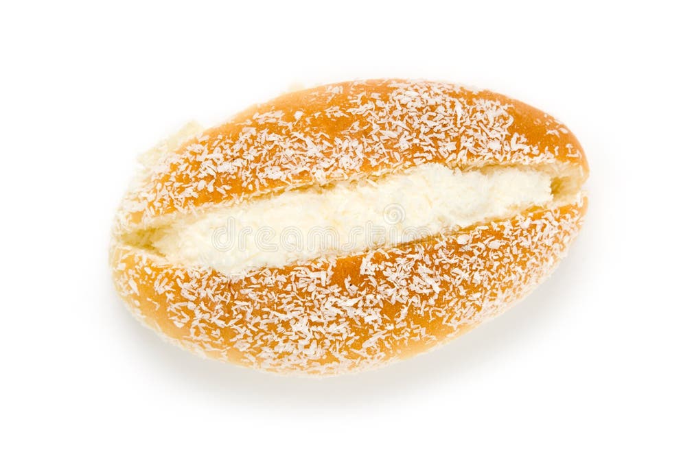 Pan Crema-llenado foto de archivo. Imagen de fondo, alimento - 7075296