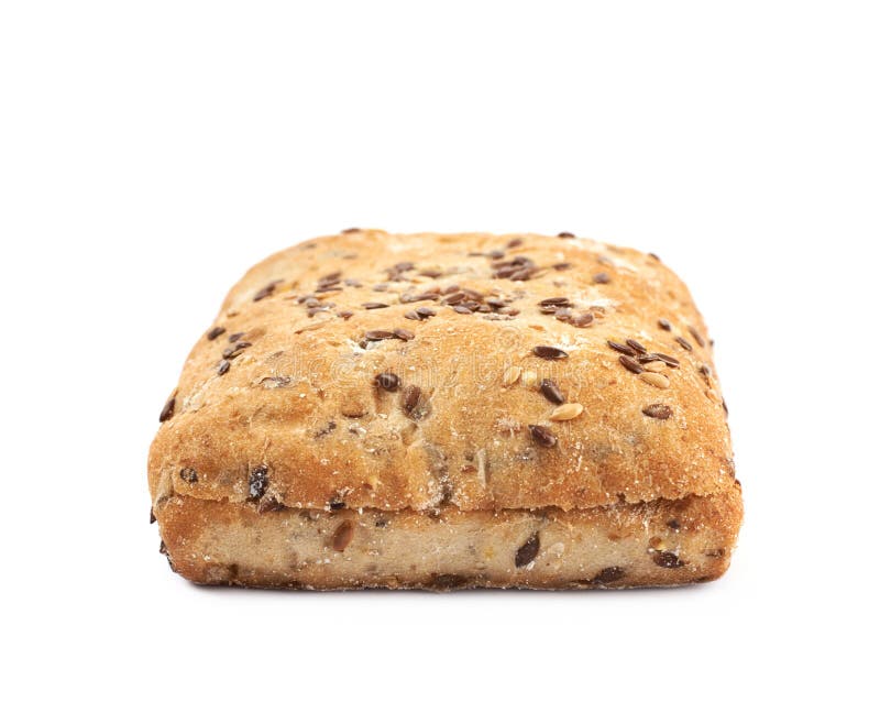 Pan Cuadrado De La Hamburguesa Aislado Imagen de archivo - Imagen de ...