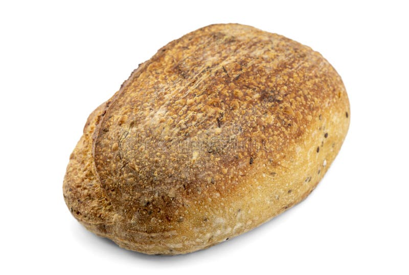 Pan De Masa Casero Aislado De Fondo Blanco Imagen de archivo - Imagen ...