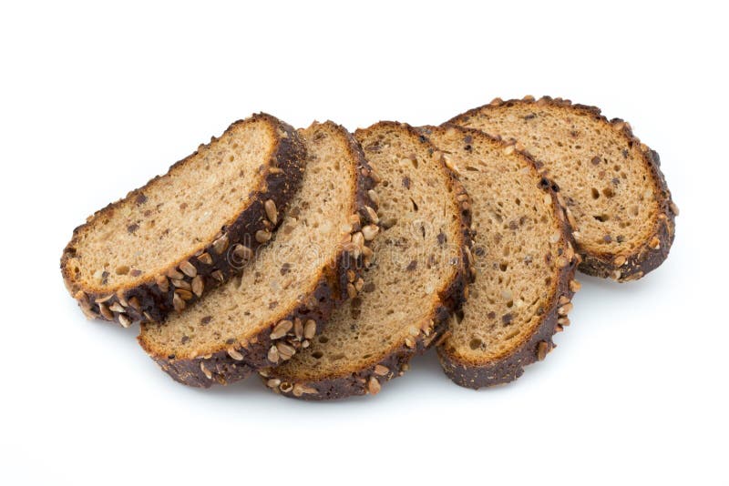 Pan De Rye Aislado En El Fondo Blanco Foto de archivo - Imagen de ...