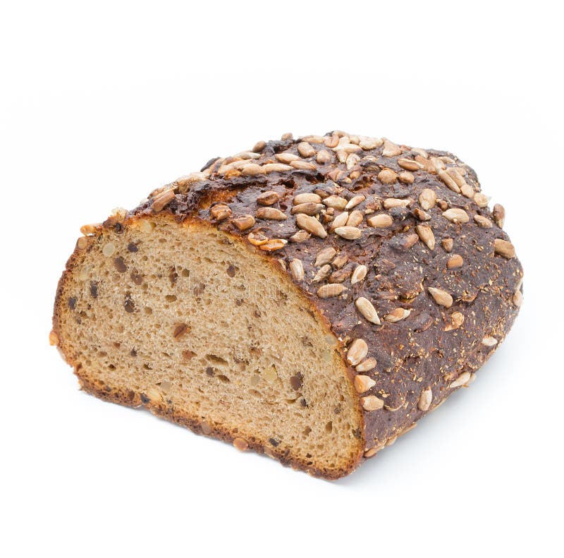 Pan De Rye Aislado En El Fondo Blanco Imagen de archivo - Imagen de ...