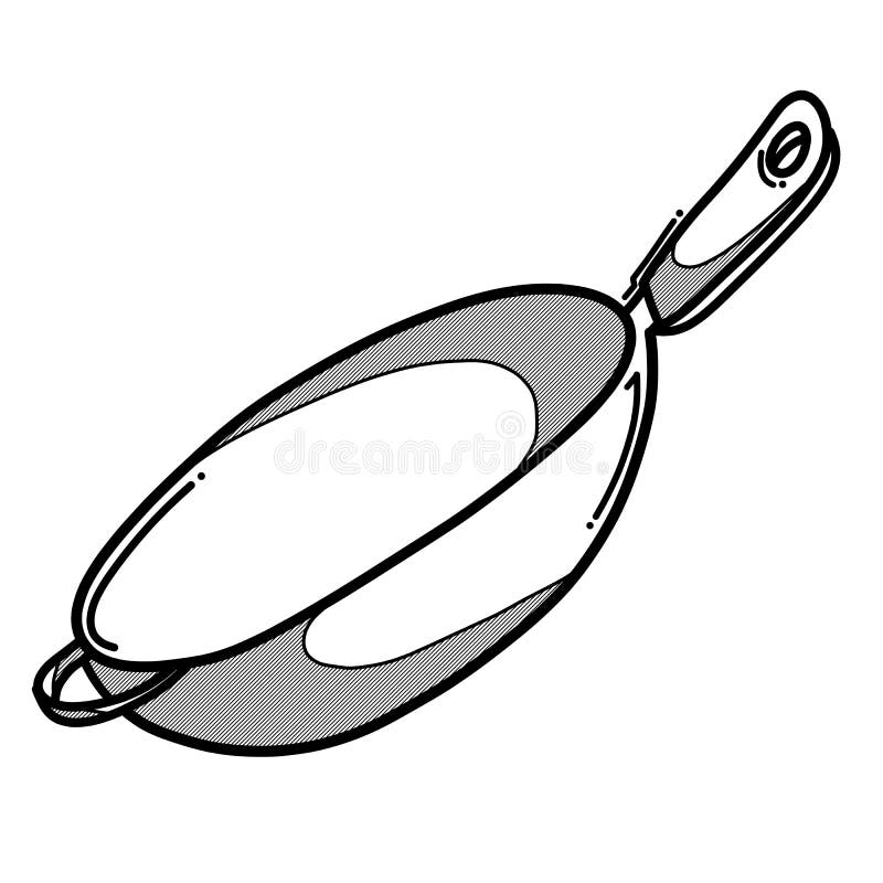 Pan Doodle Vector Icon. Drawing Sketch Illustration Hand Drawn Line ...