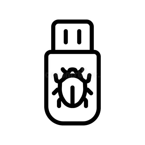 Pan drive bug icon stock illustration. Illustration of meticulously ...