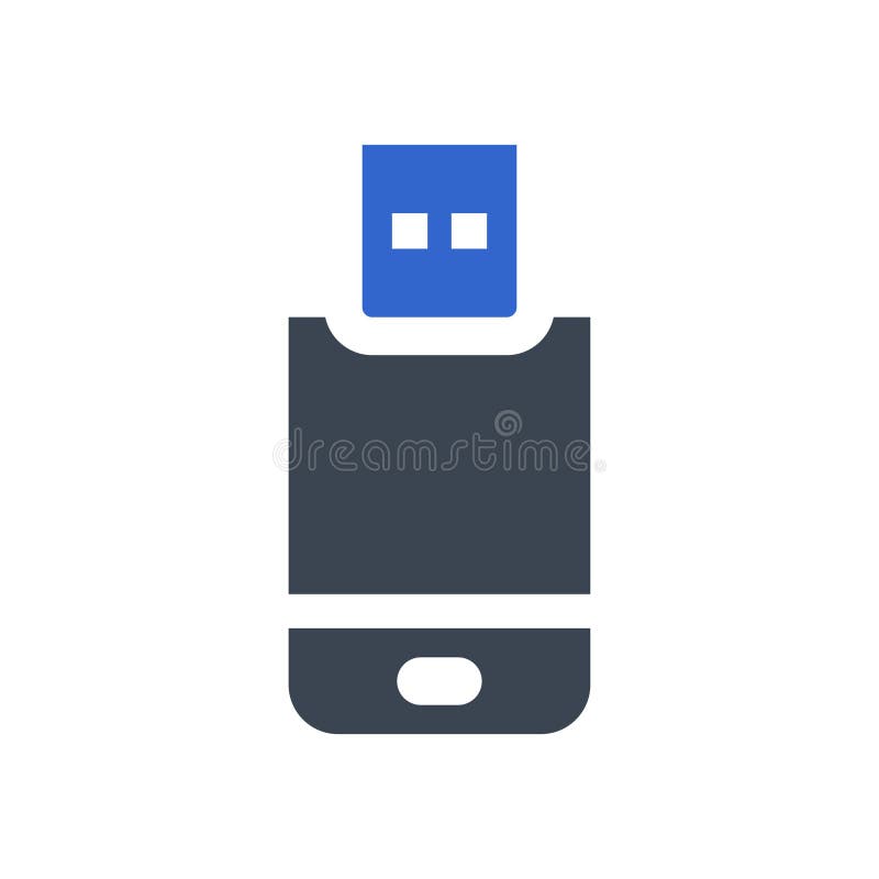 Pan drive icon stock vector. Illustration of pendrive - 350120804