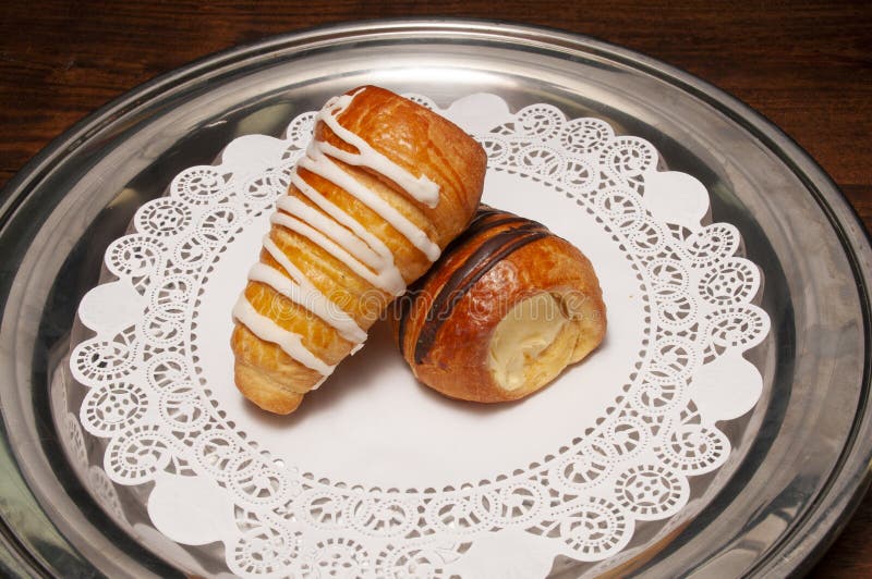 Pan Dulce Barquillo Rellenos Imagen de archivo - Imagen de torcer ...