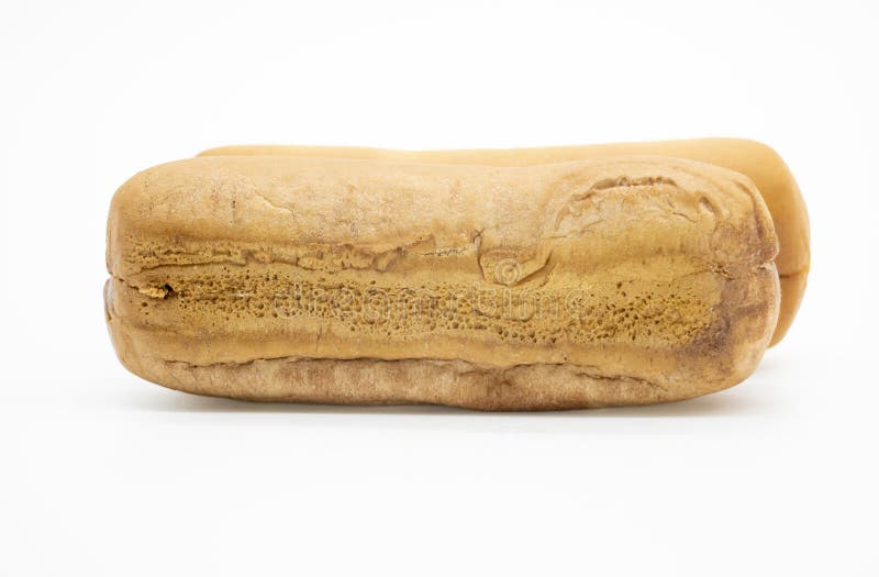 Pan Entero Horizontal Aislado En Fondo Blanco Imagen de archivo ...