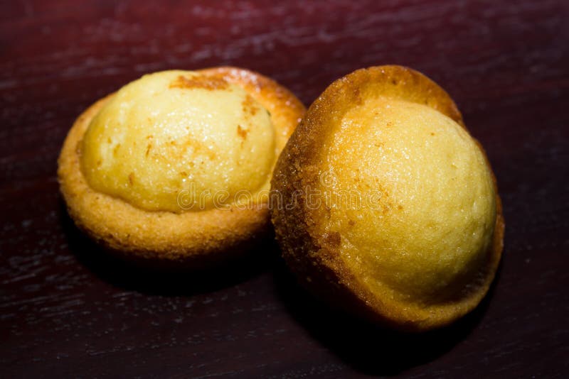 Receta Filipina De La Torta De Esponja De Mamon Foto de archivo ...