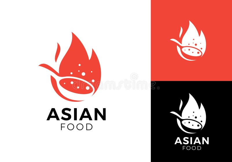 Pan Fire Food Logo Design, Kitchen Tools, Cooking, Restaurant Symbol ...