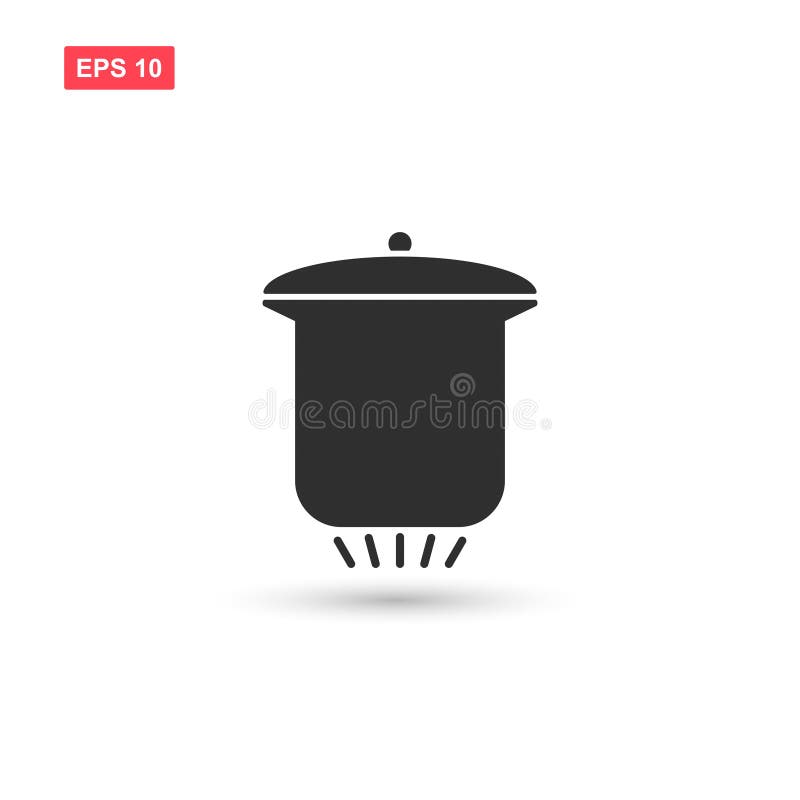 Pan Fire Icon Vector Design Isolated 5 Stock Vector - Illustration of ...