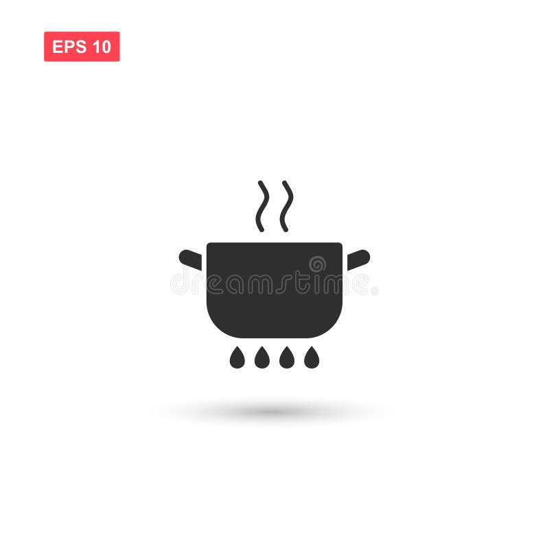 Pan Fire Icon Vector Design Isolated 2 Stock Vector - Illustration of ...