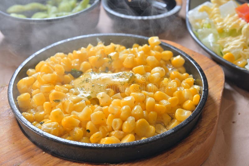 Pan Fired Maize Corn Starter Stock Image - Image of corn, italian ...