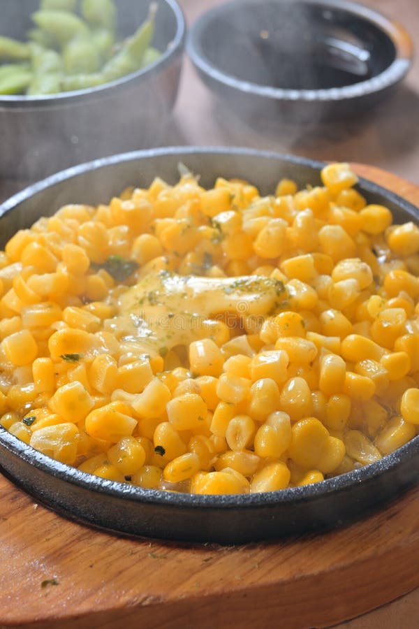Pan Fired Maize Corn Starter Stock Image - Image of dish, platter ...