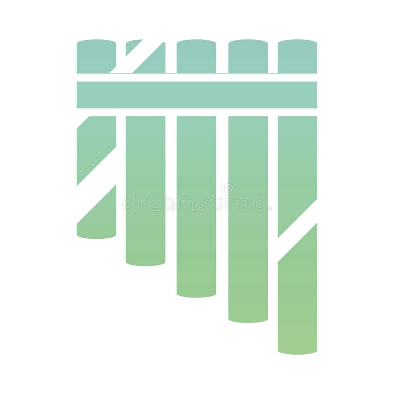 Pan flute icon stock vector. Illustration of play, flute - 249252330