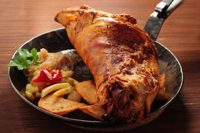 Pan-fried knuckle stock image. Image of join, german - 52418757