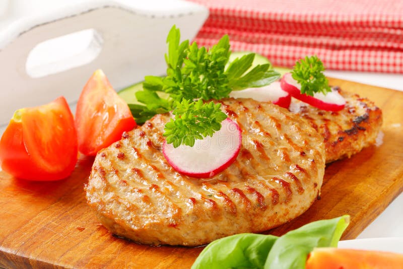 Pan fried patties stock image. Image of seared, hamburger - 33162425