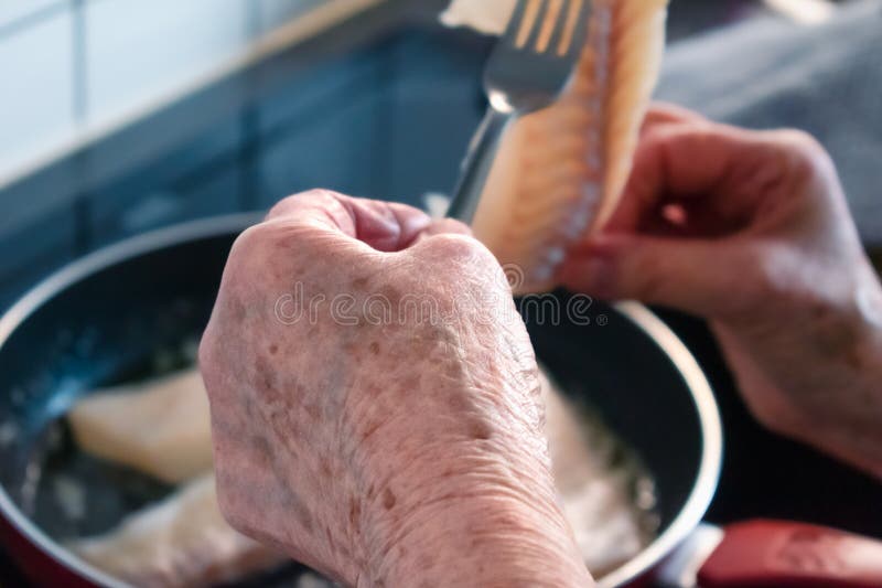 Pan Fried White Fish, Healthy Food, Omega 3 and Protein Stock Photo ...
