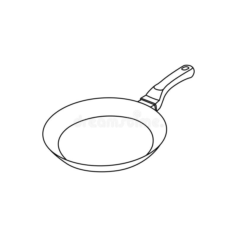 Pan icon stock vector. Illustration of food, outline - 283240494