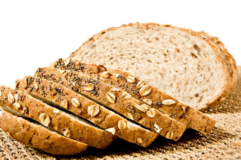 Pan Integral Fresco Sano Rebanado Imagen de archivo - Imagen de ...