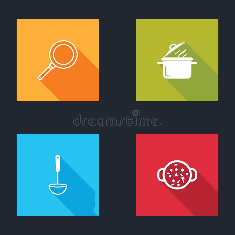 Kookpot Keukenladle Chef-kok-hoed En Vorkvorkmes, Gekruist En ...