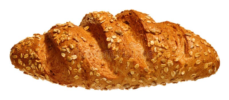 Pan Largo Aislado En Blanco Foto de archivo - Imagen de dieta, bollo ...