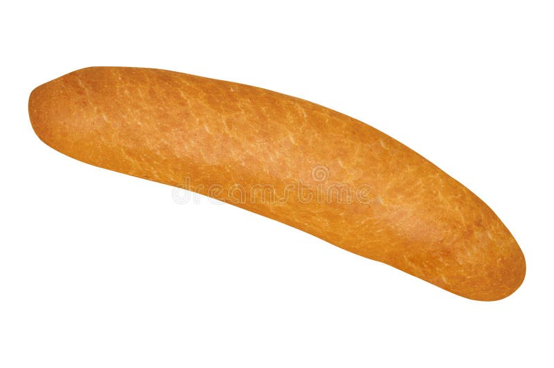 Pan Largo Aislado En Blanco Foto de archivo - Imagen de fresco, aislado ...