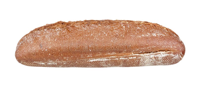 Pan Largo De Centeno Casero Aislado Sobre Fondo Blanco Foto de archivo ...