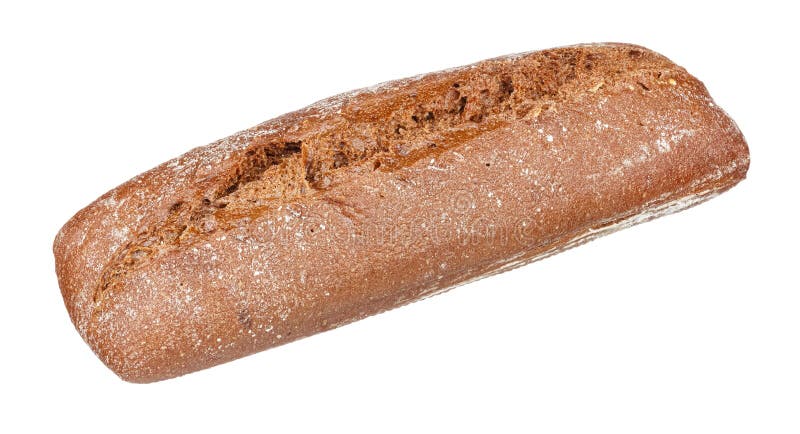 Pan Largo De Centeno Casero Aislado Sobre Fondo Blanco Foto de archivo ...