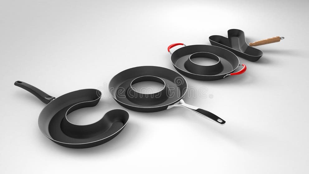 Pan letters in perspective stock illustration. Illustration of render ...