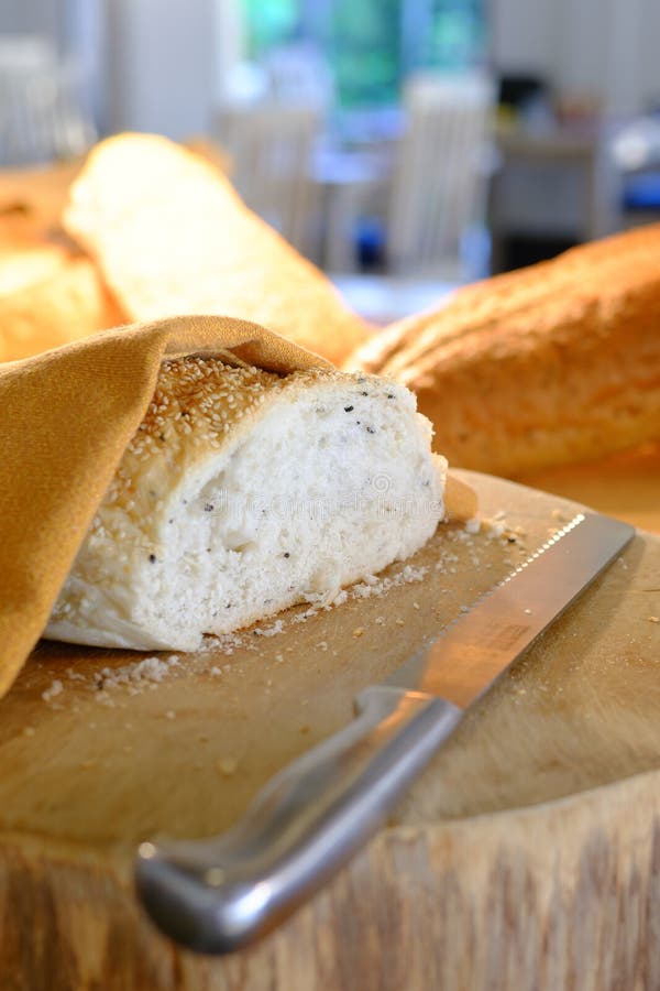Pan Listo a Servido Para El Desayuno Foto de archivo - Imagen de sano ...