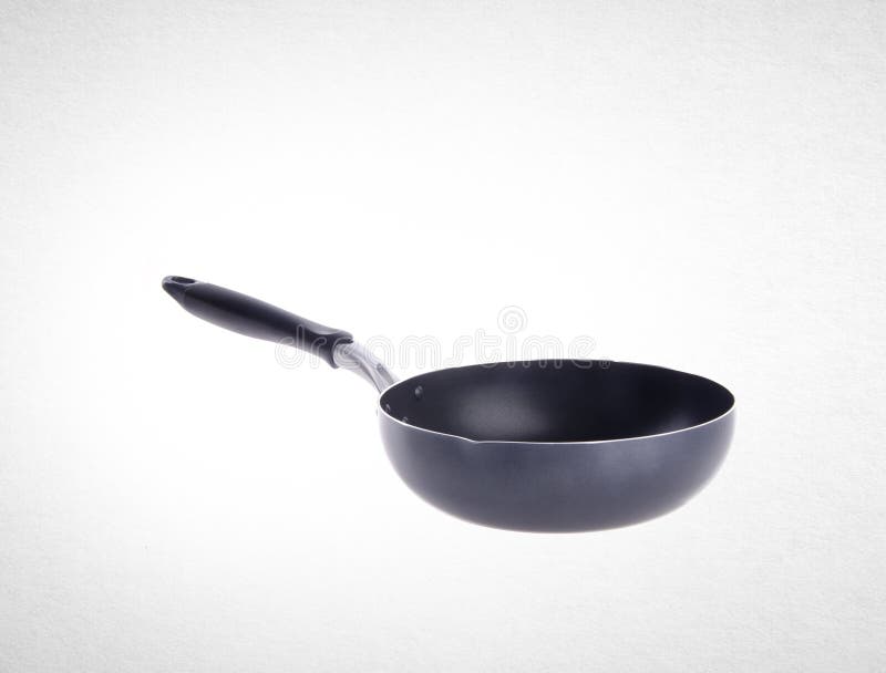Pan or Metal Frying Pan on a Background. Stock Photo - Image of closeup ...