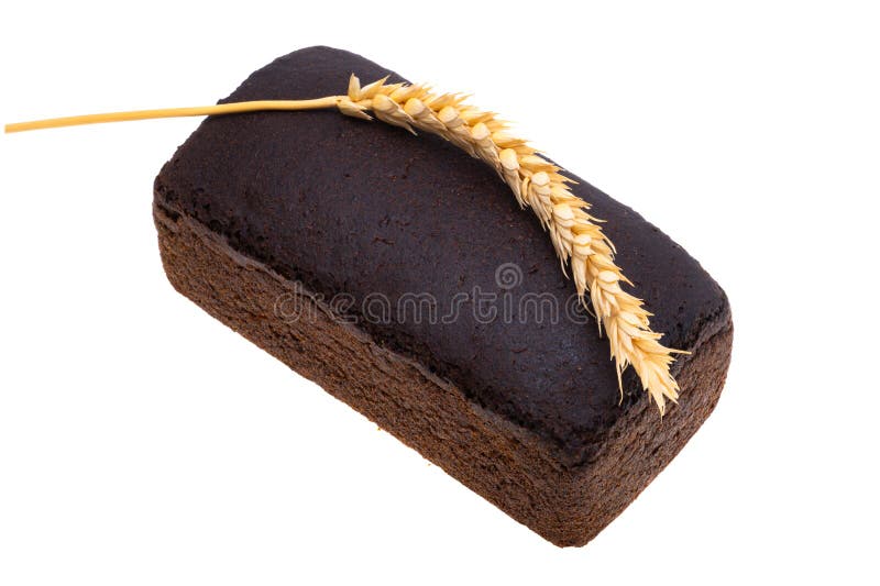 Pan negro aislado imagen de archivo. Imagen de ingrediente - 289626447