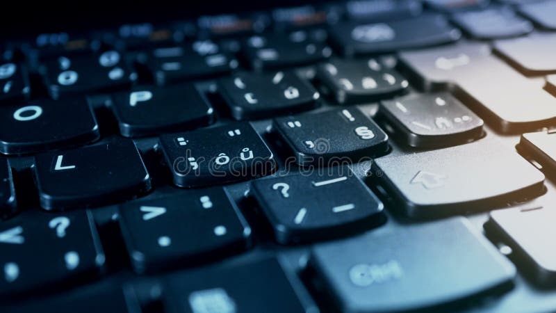 Pan over computer keys stock footage. Video of panning - 185512290