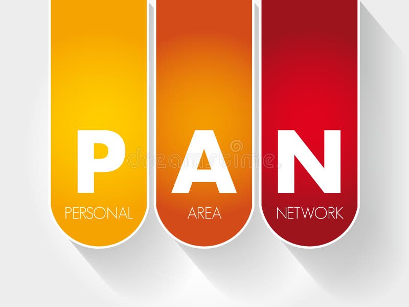 PAN - Personal Area Network Acronym Stock Illustration - Illustration ...