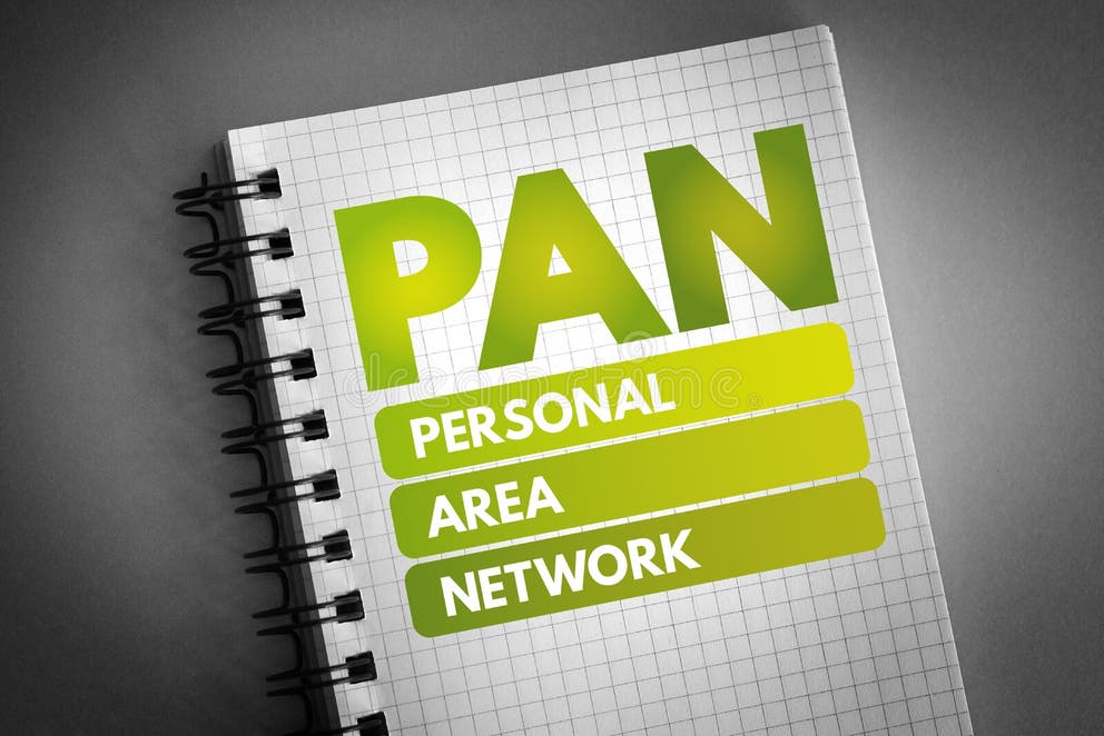 PAN - Personal Area Network Acronym Stock Photo - Image of home, note ...