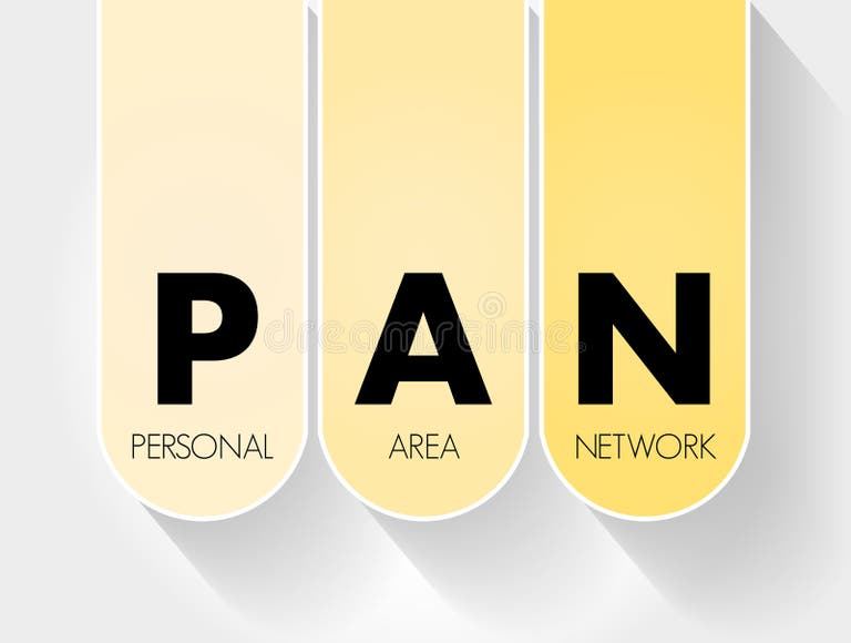 PAN - Personal Area Network Acronym, Technology Concept Stock ...