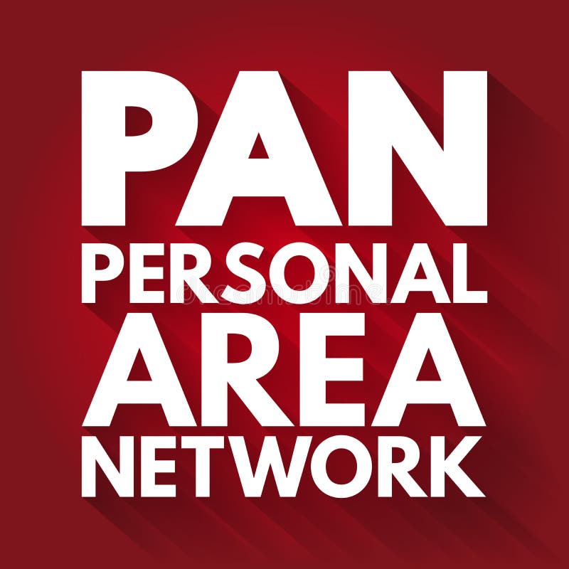 PAN - Personal Area Network Acronym Stock Illustration - Illustration ...