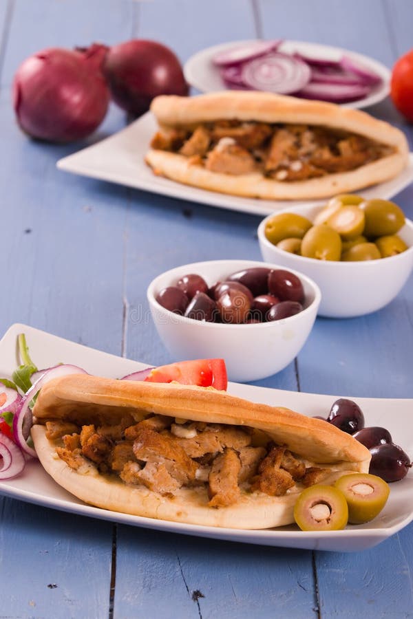 Pan Pita griego imagen de archivo. Imagen de cocina - 120593967