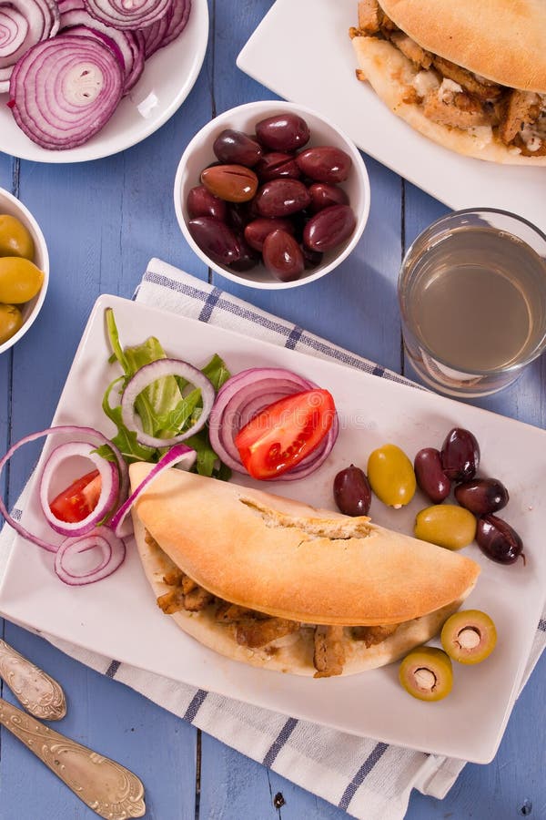 Pan Pita griego imagen de archivo. Imagen de nita, griego - 124994999