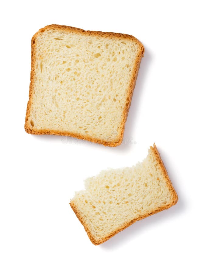 Pan Rebanado Aislado En Blanco Foto de archivo - Imagen de ingrediente ...