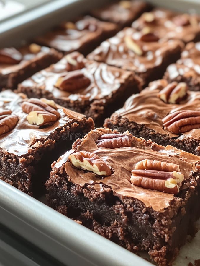 A Pan of Rich, Chocolatey Brownies, Studded with Toasted Pecans, is ...